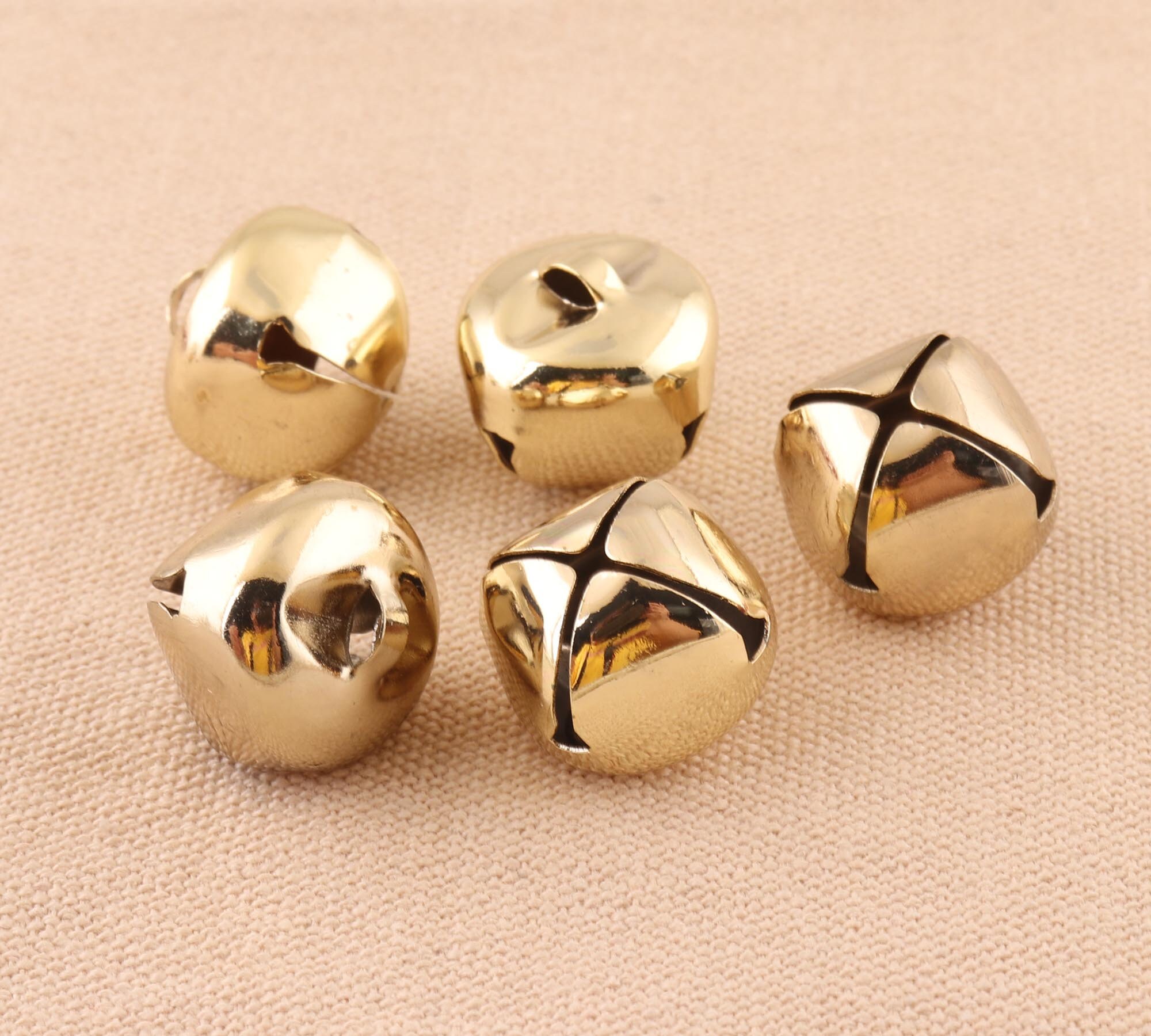 20pcs 19mm light gold color Jingle Bells small Bells loose | Etsy