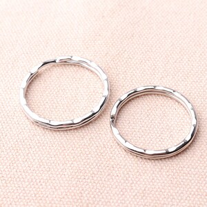 30mm 28mm Silver Round Key Rings Keychain Rings Split Ring - Etsy