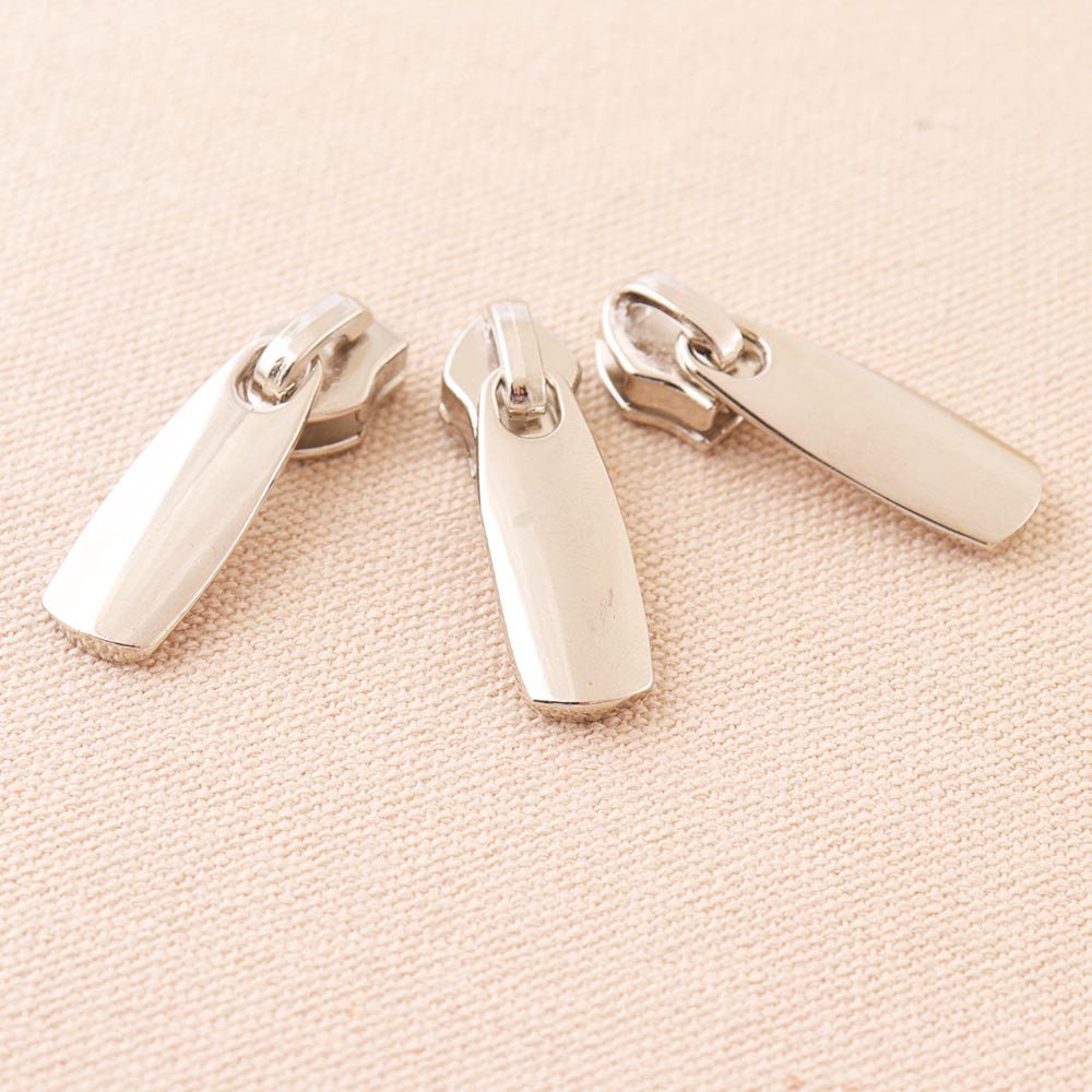 Silver Pull Zipper Heads With Puller, 6mm Loose Sliders,pulls for ...