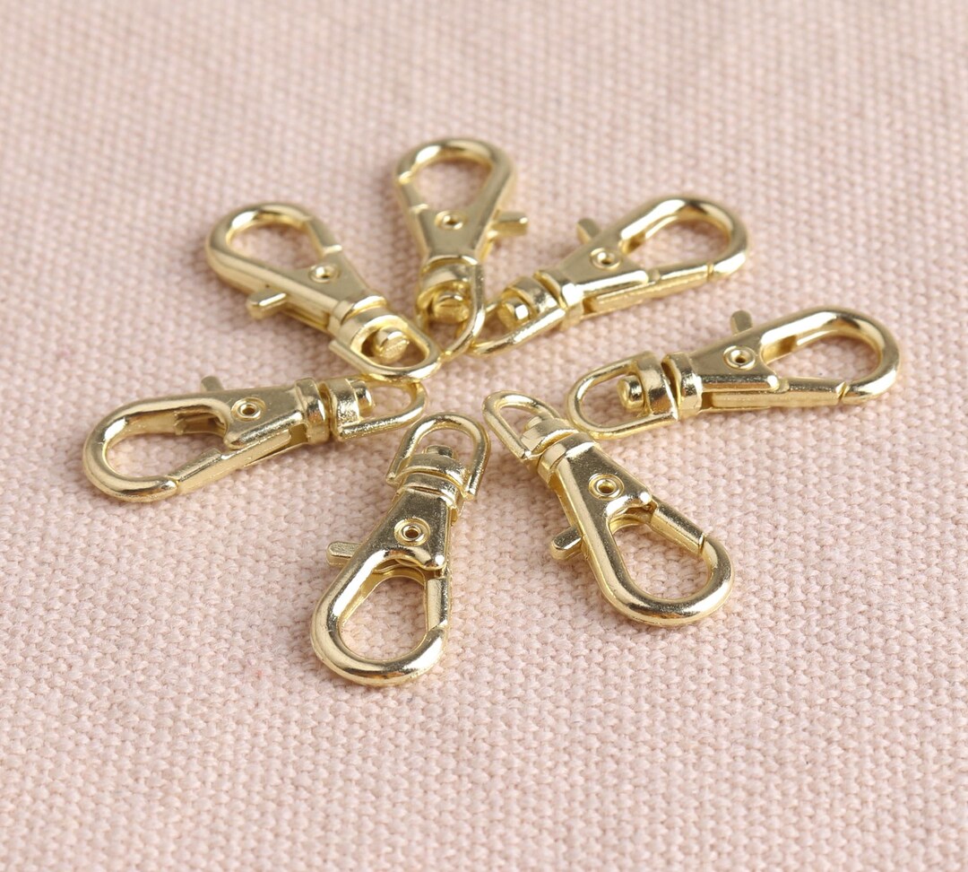 50-100pcs Small Size Swivel Snap Hook Clasps Lobster Clip 233mm Light ...