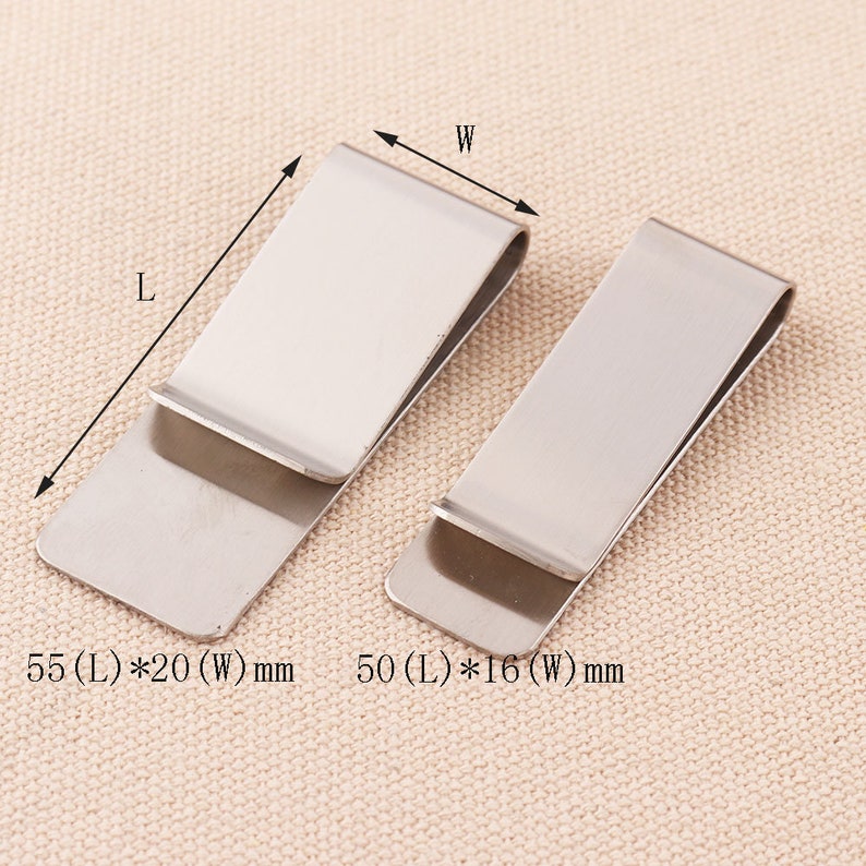 6pc Stainless Steel Men Clip Wallet Hardware Supplies Silver - Etsy