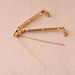 12pcs Brooch Pin Back 407mm Gold Brooch Pins With Roll Safety Clasp ...
