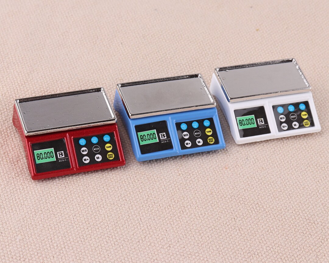 Colorful Miniature Electronic Scale Dollhouse Miniatures Dollhouse ...