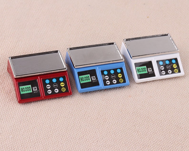 Colorful Miniature Electronic Scale Dollhouse Miniatures - Etsy