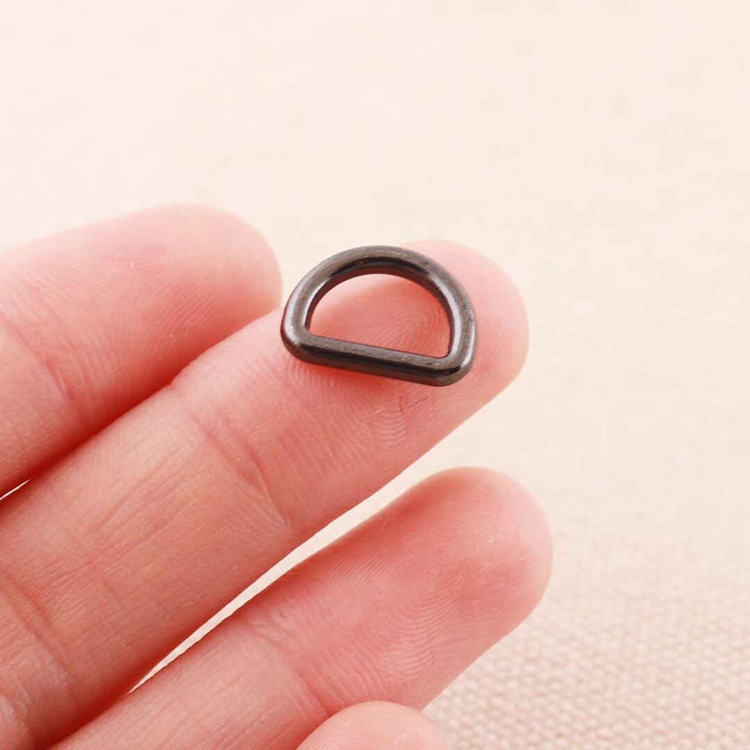 Black Alloy D Ring Buckle Purse Strap Metal D Shape Rings, Handbags Bag ...