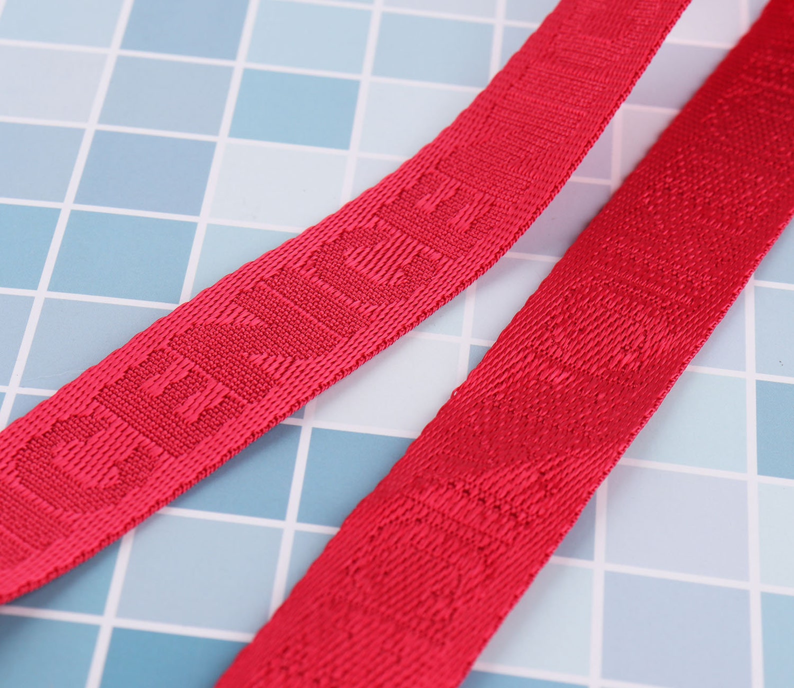 Webbing Smooth Webbing25mm Red Letters Ribbon Belts | Etsy