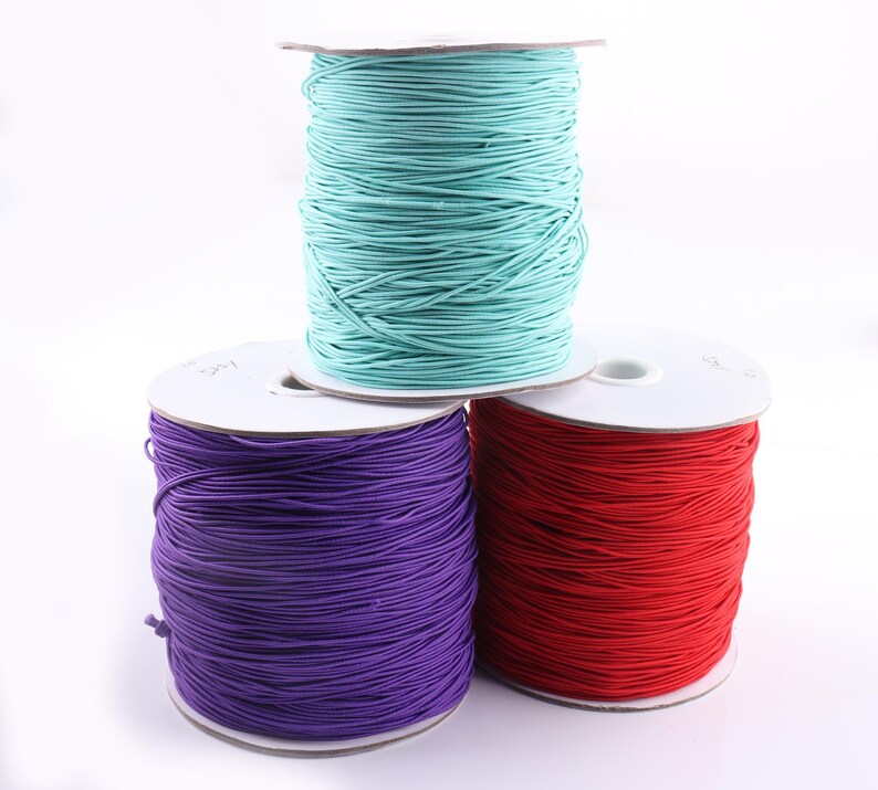 Elastic rope cord 1.0mm colorful elastic draws tring nylon | Etsy