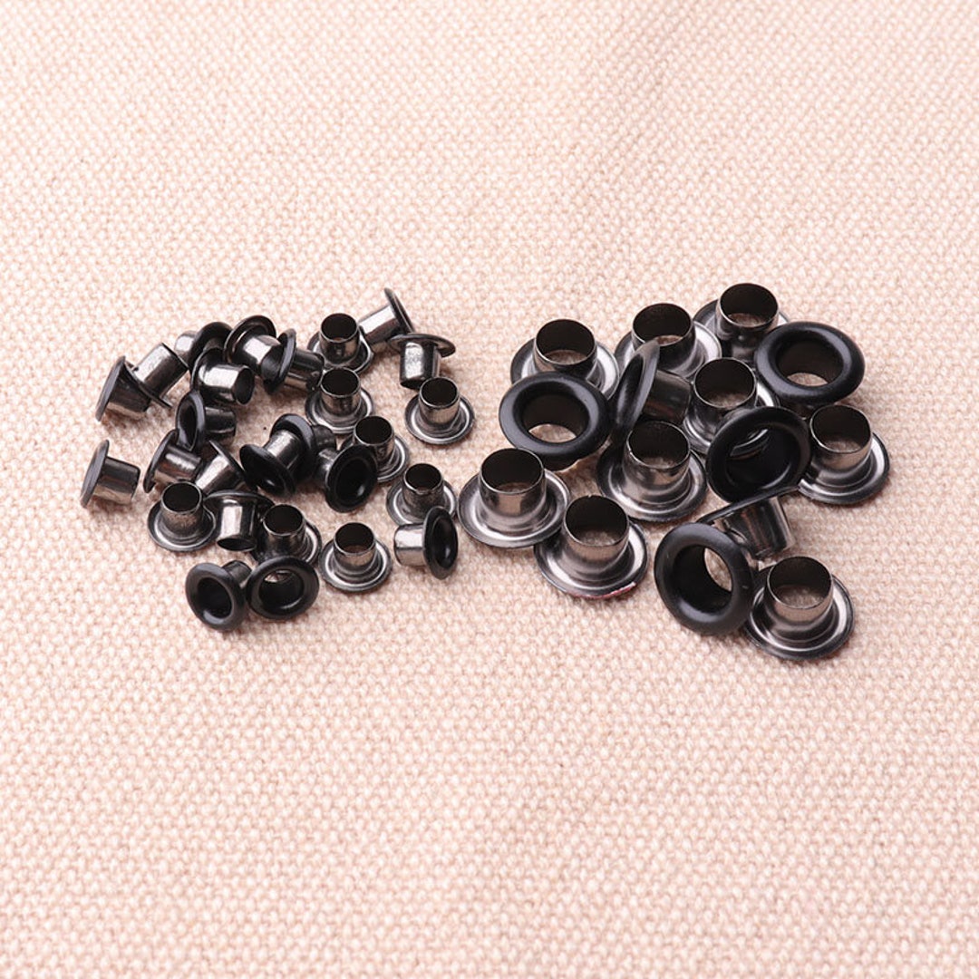 100pcs Black Eyelets Grommets Eyelet for Bead Cores Clothes for ...