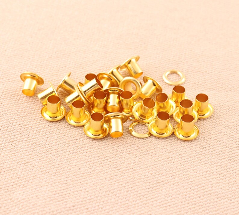100pcs Gold Eyelets Grommets 8mm4mm6mm Grommet Eyelet with | Etsy