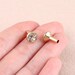 12*9mm Gold Crystal Rhinestone Rivets Diamond Riveting Rivets for ...