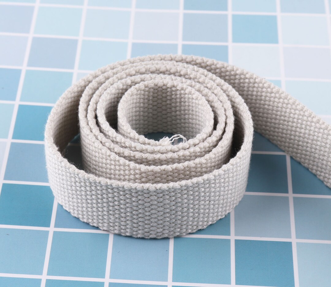 1 Inch White Webbing, Soft Cotton Webbing,ribbon,key Fobs,bag Belts ...