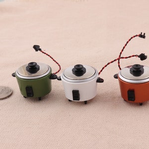 Miniature Cooker Rice Cooker,dollhouse Miniatures Kitchen Restaurant ...