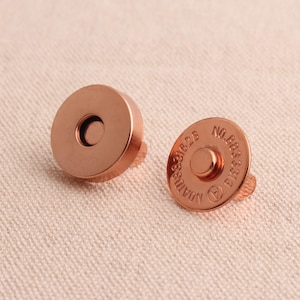 10 Sets Magnetic Button Rose Gold Color 18mm 3/4" Magnetic Closure ...