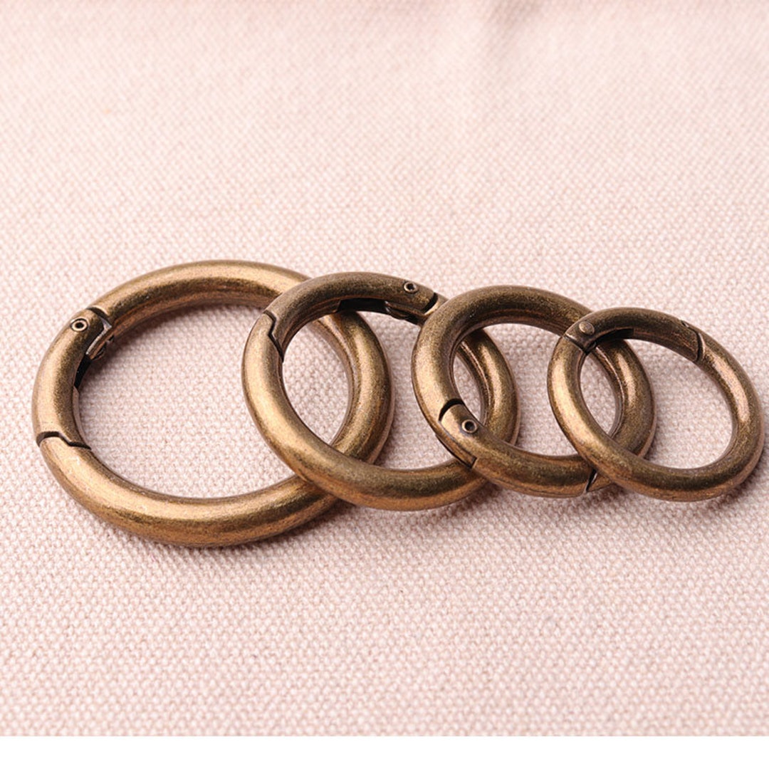4pcs High Quality Metal O Rings Opening Keyring Spring 44mm 35mm 31mm ...