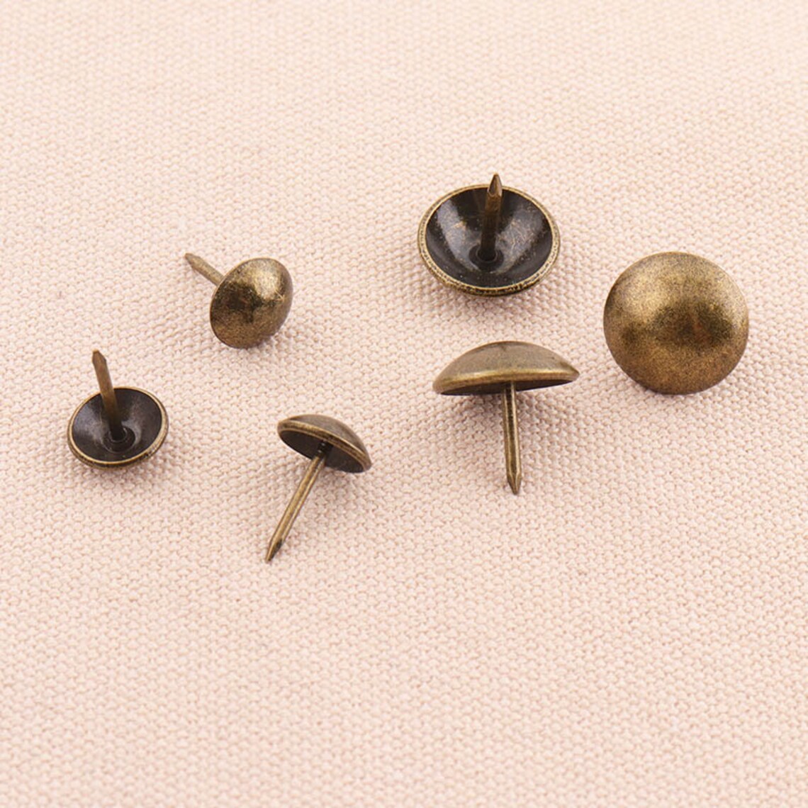 50pcs Upholstery Tacksnails Round Head Turtle Back Bronze - Etsy