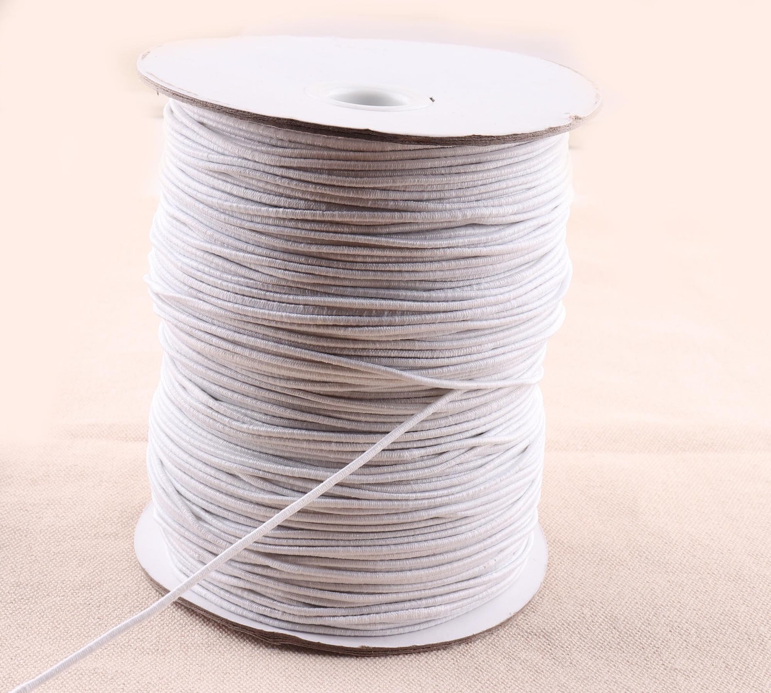 Free Shipping 10 Yards Elastic Rope 1.5mm White Color Elastic - Etsy