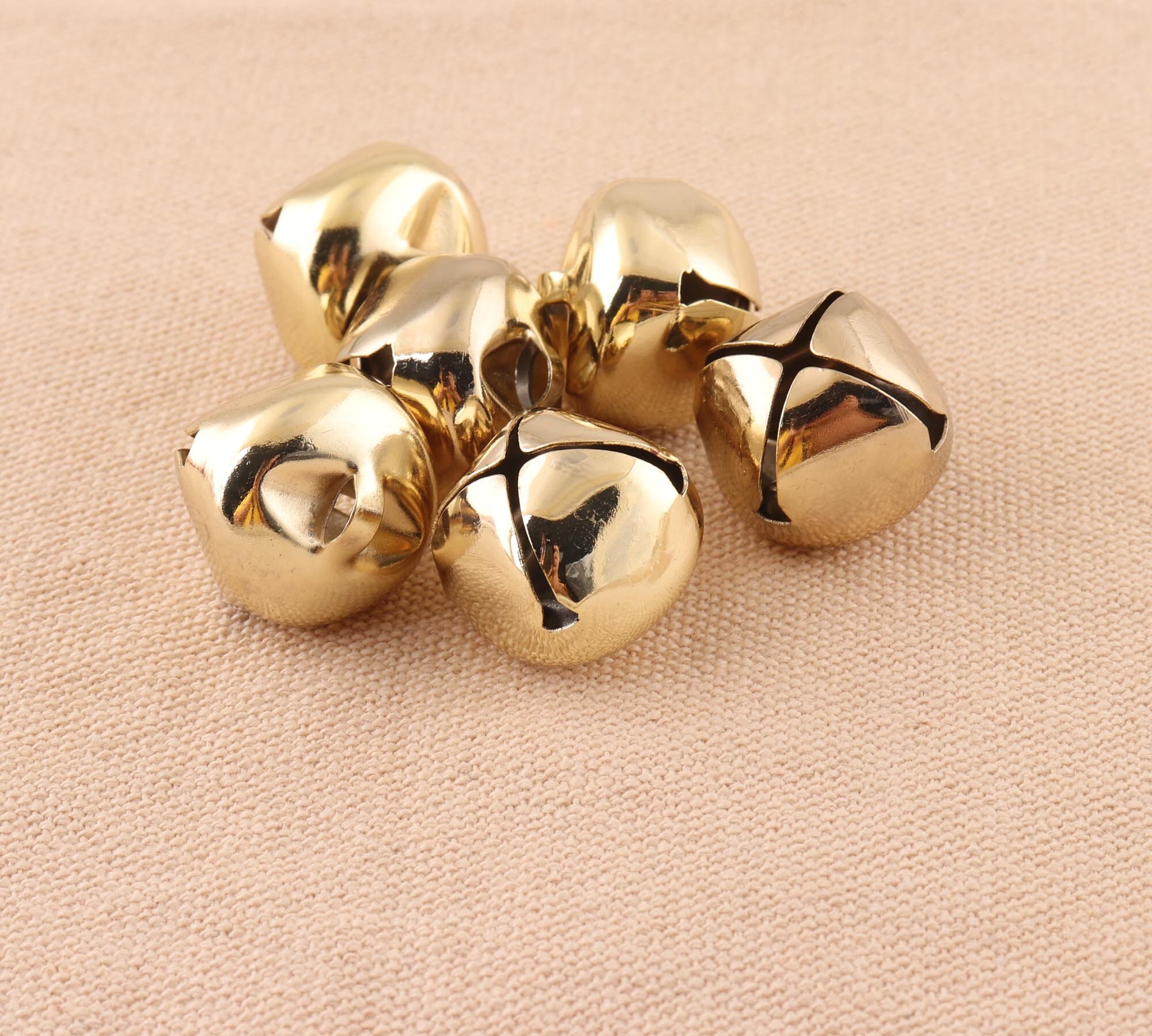 20pcs 19mm light gold color Jingle Bells small Bells loose | Etsy