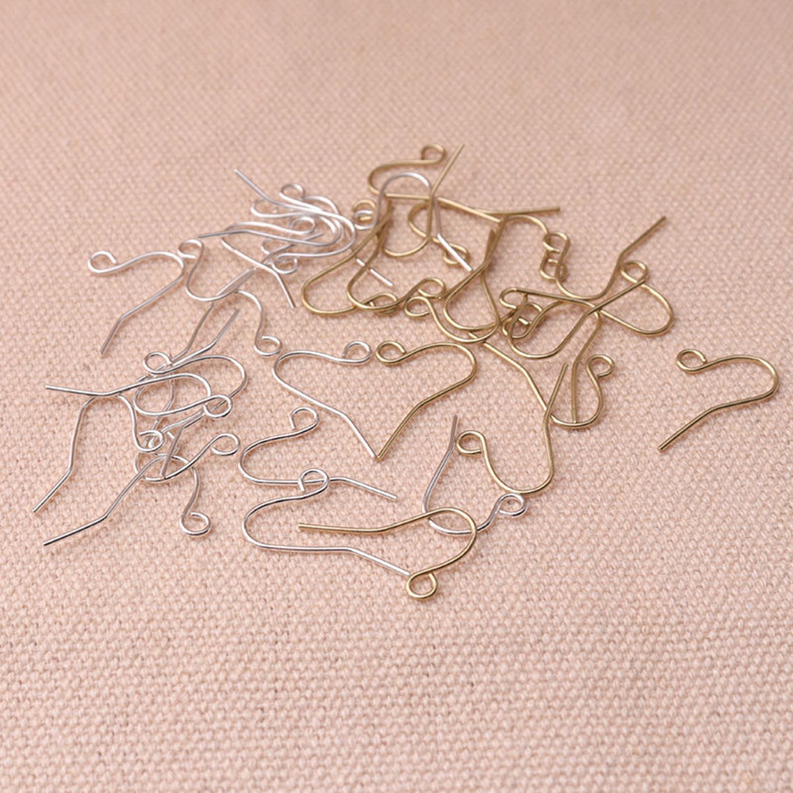 50pcs Hook Ear Wires Earring Hooks Earring Wires Silver and - Etsy