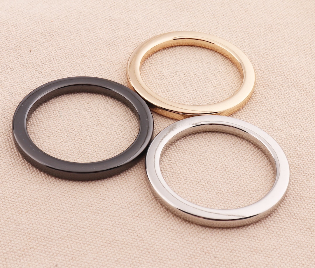 Flat Round O Rings Purse Ring 1 1/2 "(38 Mm)metal O Ring Silver,gold ...