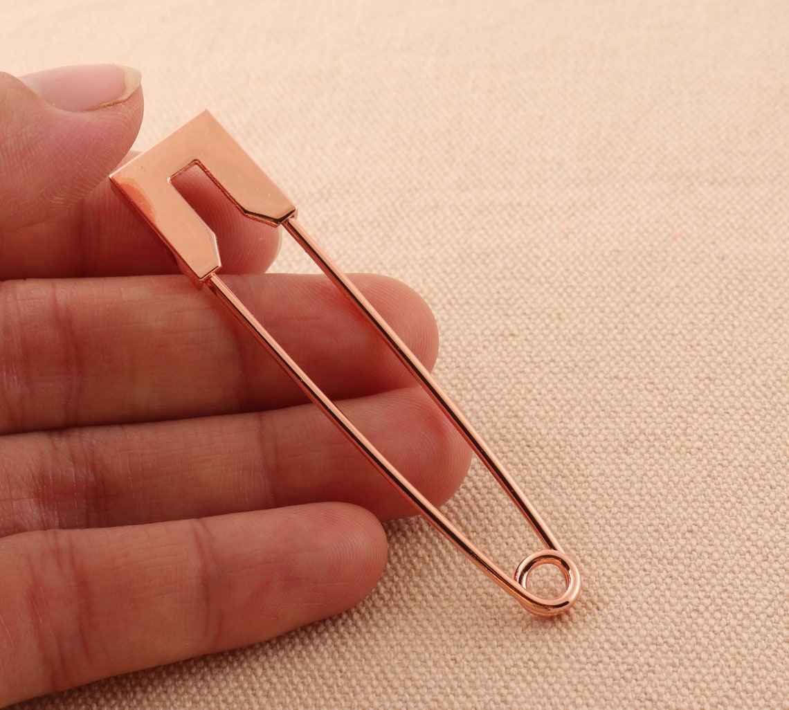 Safety Pin Rose Gold and Gold Color Brooch Pins Shawl Pins | Etsy