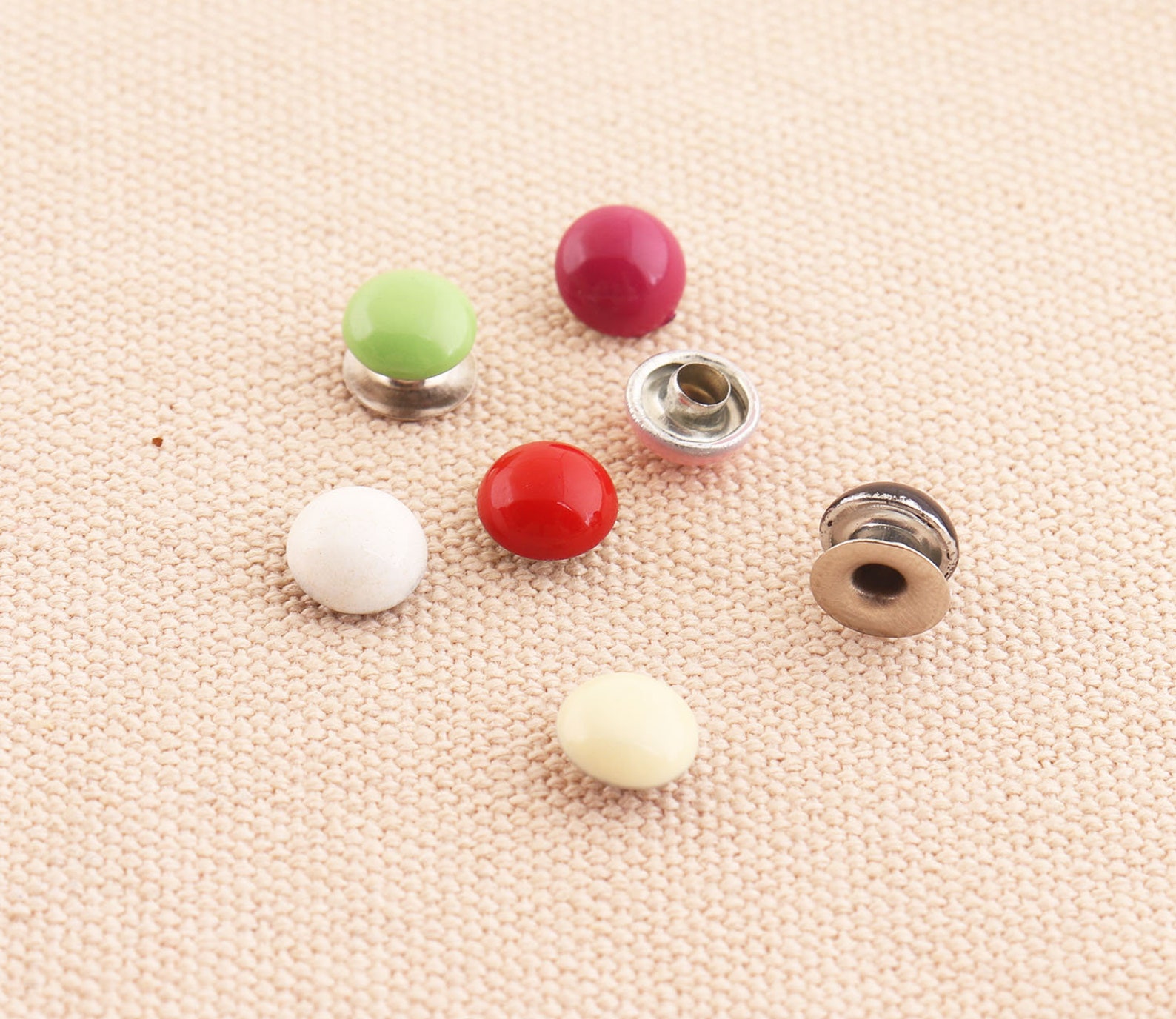 8mm Leathercraft Rivet Round Mix Color Single Cap Rivets and | Etsy