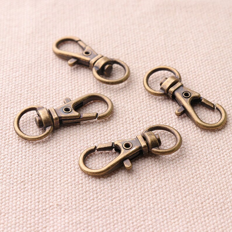 12pcs Lobster Clasp Bronze 31mm Long Metal Swivel Clasp Large - Etsy