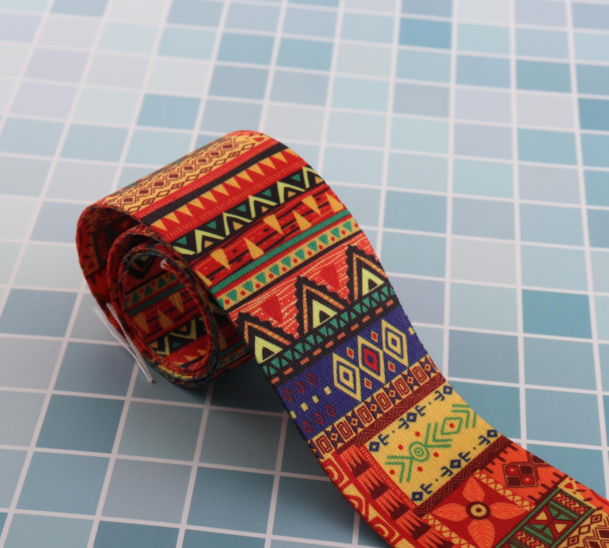 50mm Wide 2inch Colorful Webbing Chinese Style Fashion Nylon Cotton ...