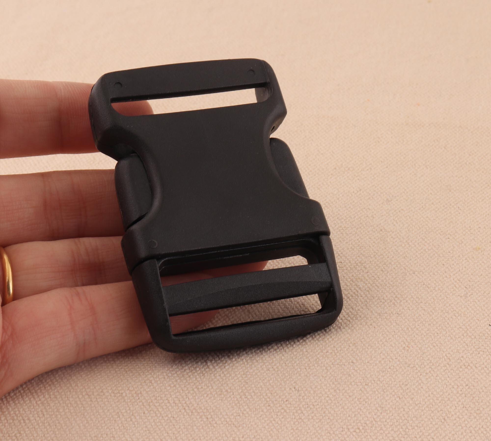 6pcs Black 1 1/2 Adjustable Plastic Buckle Quick Side | Etsy