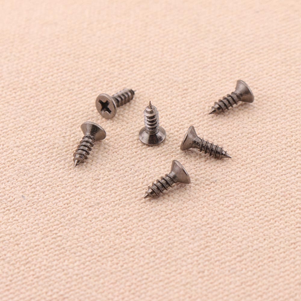 100pcs Screws Round Head Iron Screws Black 10mm Hinge Screws - Etsy