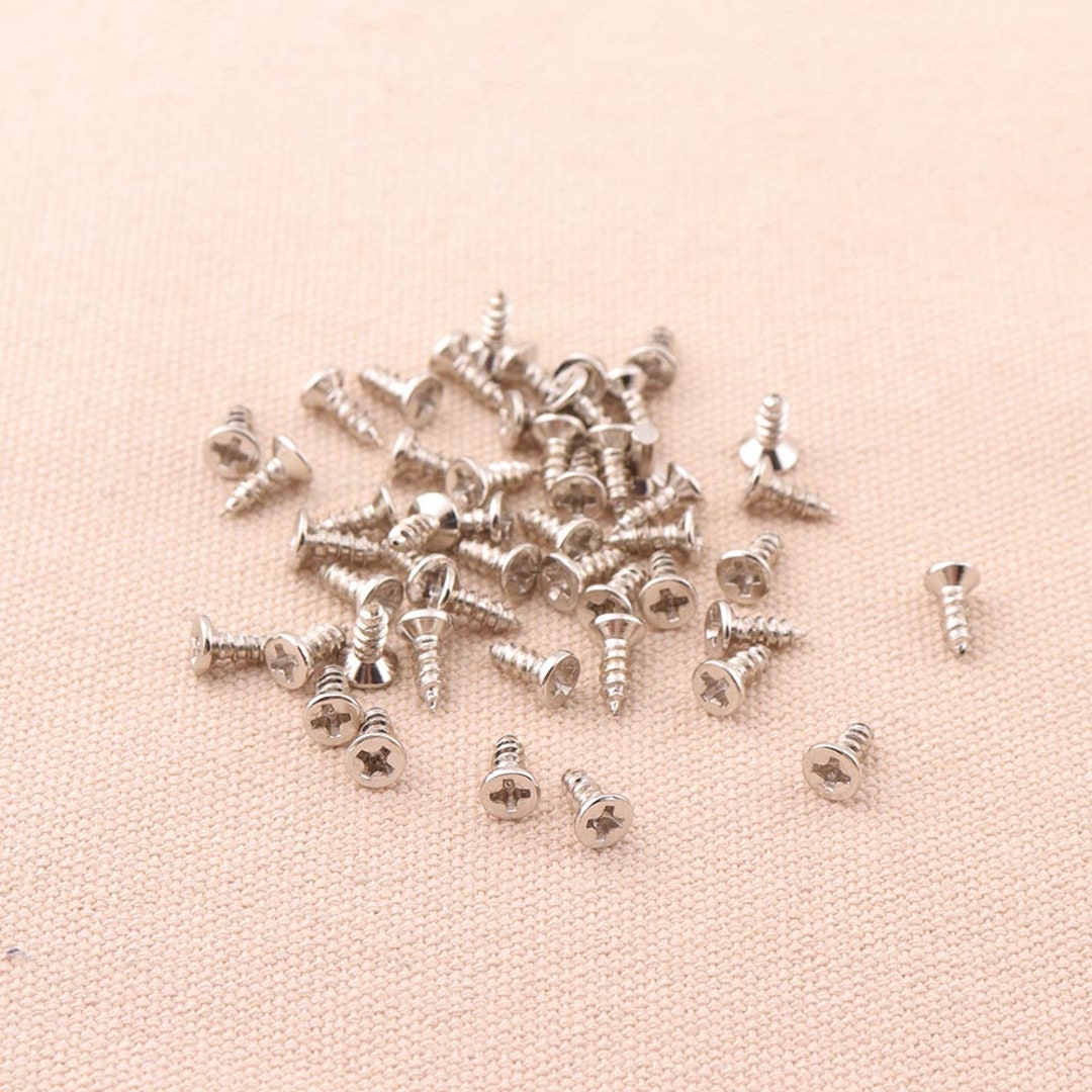 Screws Silver Iron Small Wood Screw Metal Rustic Fastener Hinge ...