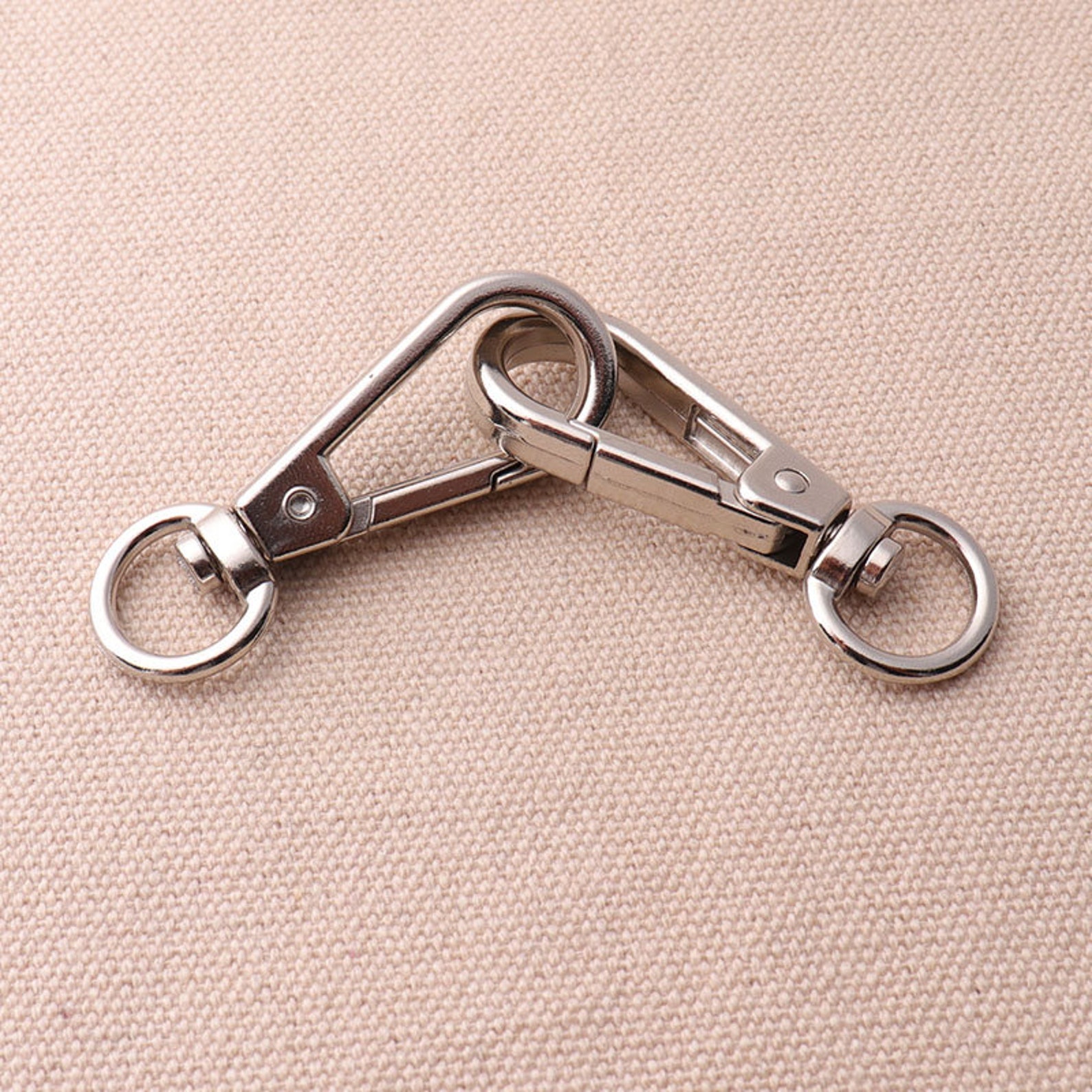 4pcs Swivel Clasp Push Gate Clasp Silver Snap Clip Hook Push - Etsy