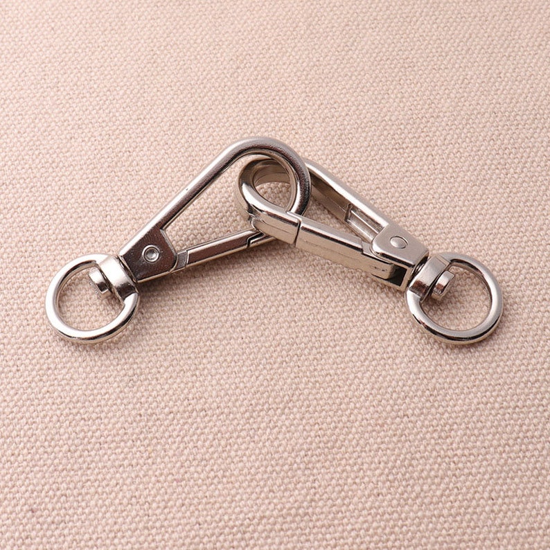 4pcs Swivel Clasp Push Gate Clasp Silver Snap Clip Hook Push - Etsy