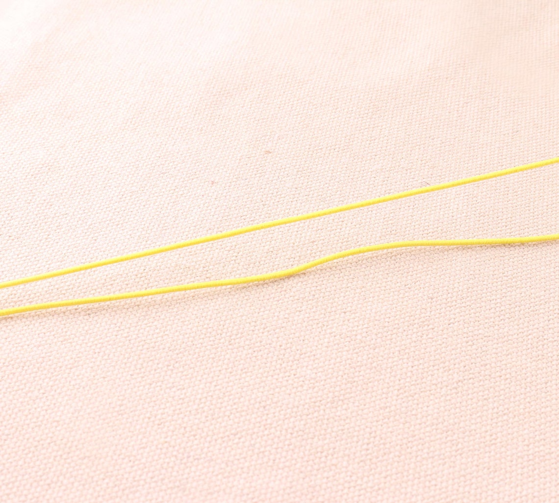 1.0mm Yellow Color Elastic Rope Cord Elastic Drawcord Nylon | Etsy