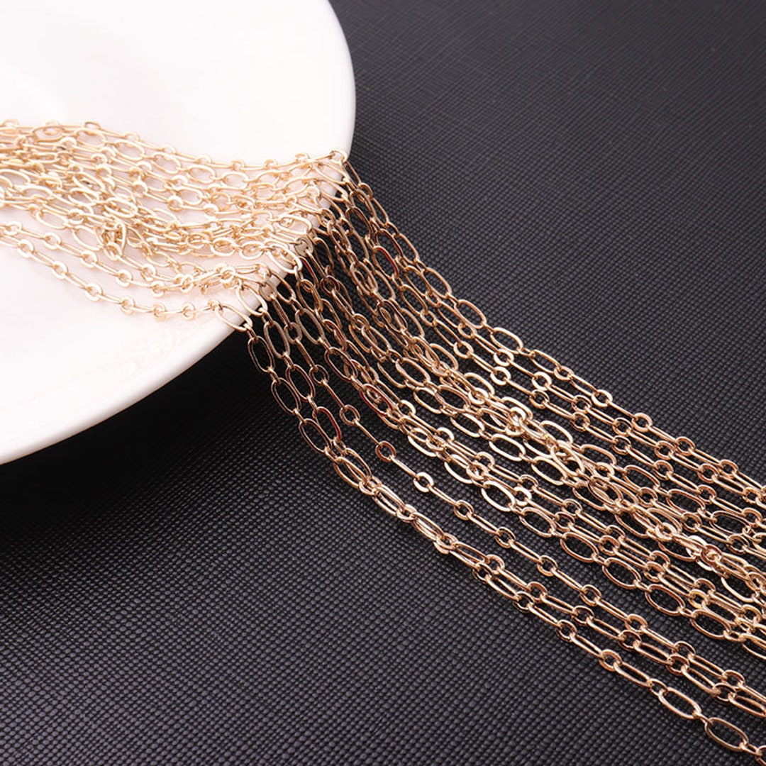 1/3/5/10yards Chain Link Gold 63mmlw Tiny Chain Link Charm - Etsy