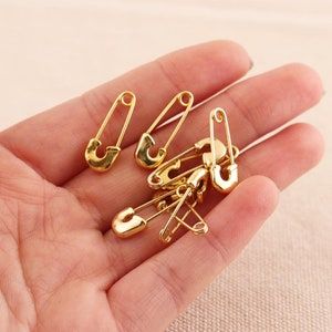 Safety Pins Gold 20mm Metal Safety Pins Sewing Making 100pcs - Etsy
