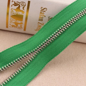 Green Color Metal Teeth Zippers nylon Zipper Pouch coil - Etsy
