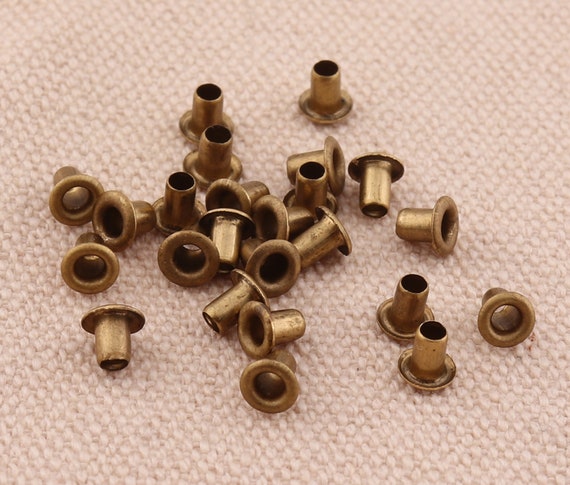200pcs Mini 2 mm Hole Metal Grommets EyeletsBronze solid | Etsy