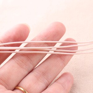 1.0mm Rubber Stretch String Elastic Rope Cord Pink Color Elastic Rope ...