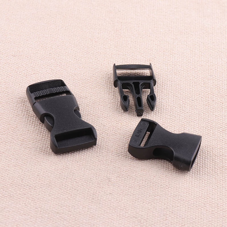 10pcs Black Buckle Plastic Bag Buckle Adjuster 42mm Adjustable - Etsy