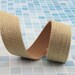38mm Wide 1 1/2" Gold Color Webbing Cotton Canvas Webbings for Bag Belt ...