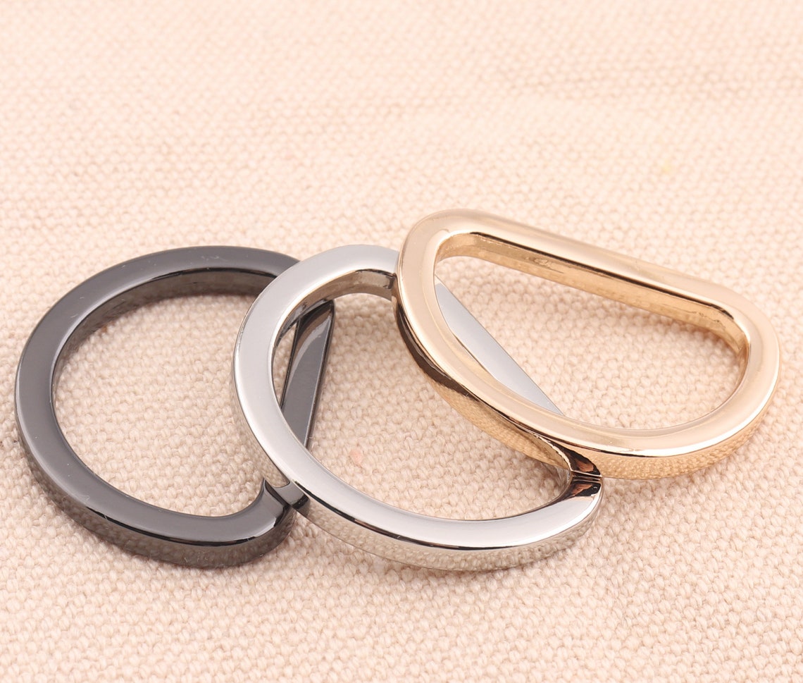 1 Inch25 Mmflat Metal D-ring Purse Loop Leather Craft-half - Etsy