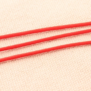 1.5mm Elastic Rope Cord Red Color Elastic Beads Cord,stretch Elastic ...