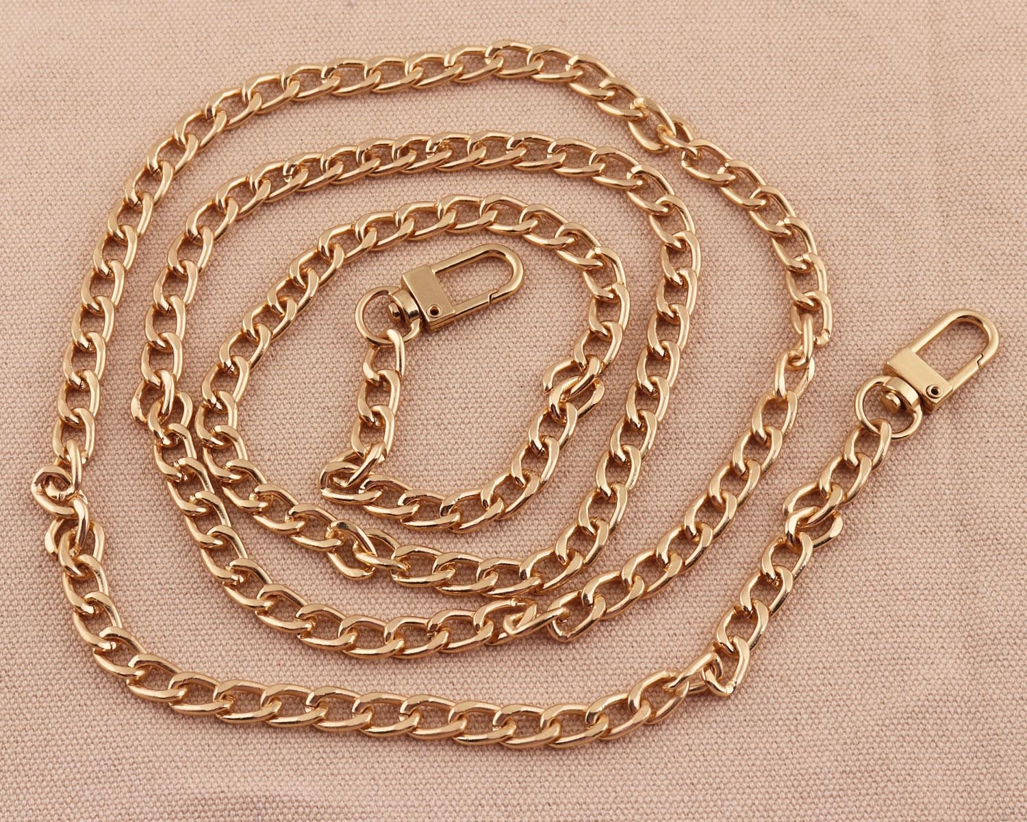 121cm Length Chain Link Light Gold Color Necklace Chain Bag | Etsy