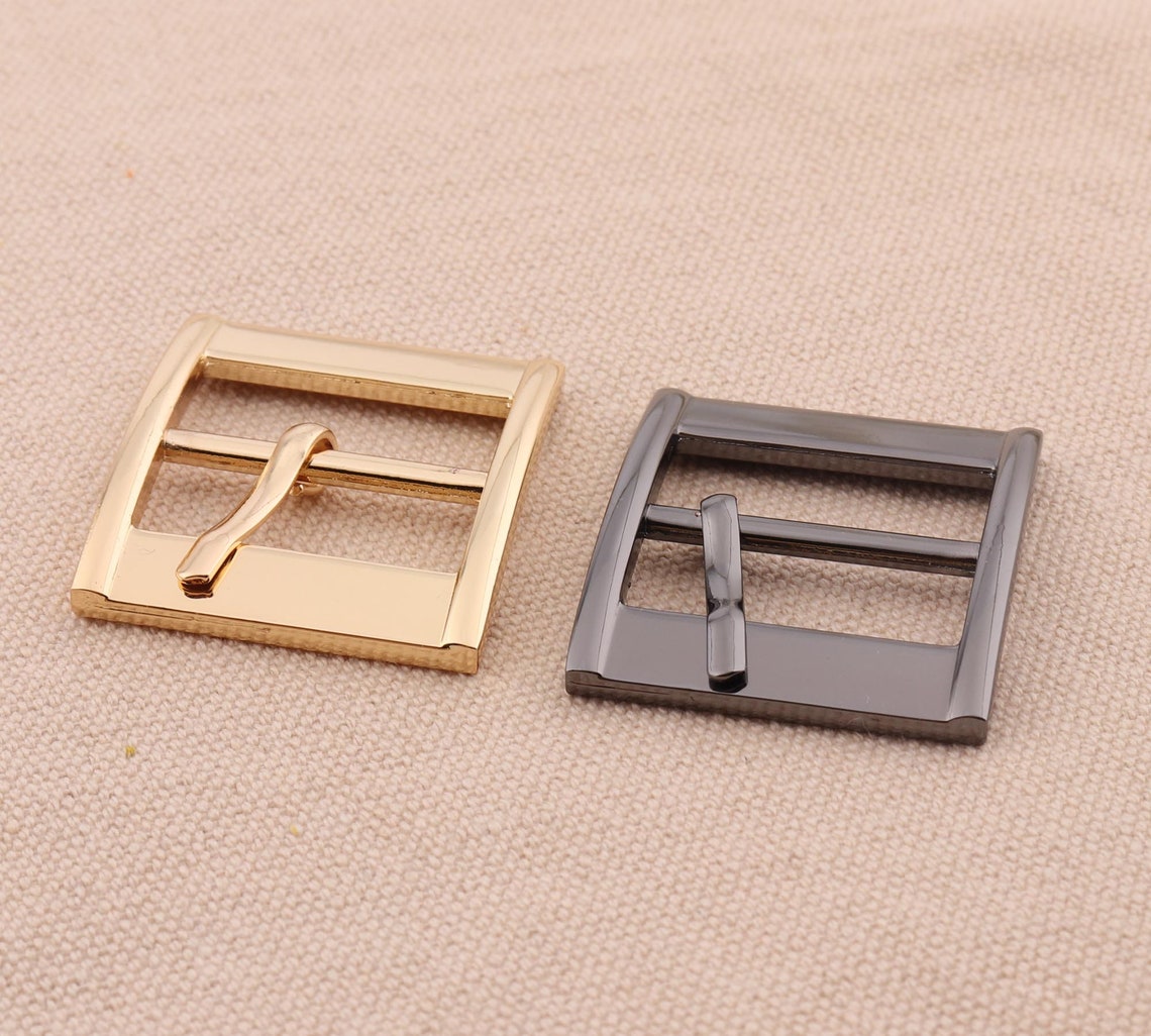 10pcs 1inch 25mm Pins Buckle Gold and Gunmetal Color Belt - Etsy