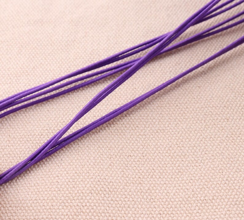 1mm Purple Color Elastic Drawcord Elastic Rope nylon Rubber - Etsy