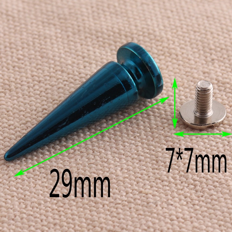 10 Full Sets Bullet Punk Spikesleather Crafts Screw Punk - Etsy