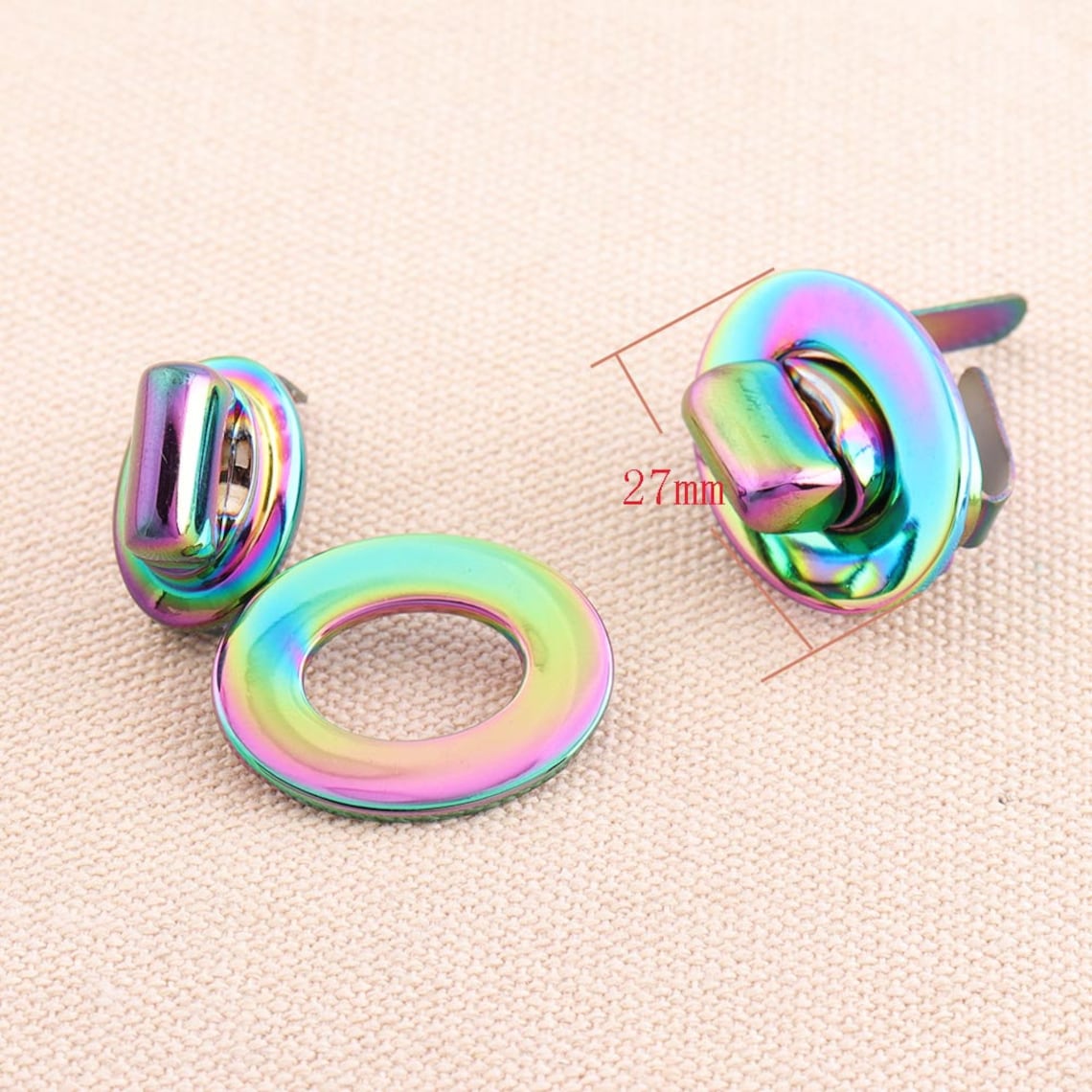 10pc Rainbow Oval Purse Lock Twist New Arrival Bag Latch Purse | Etsy