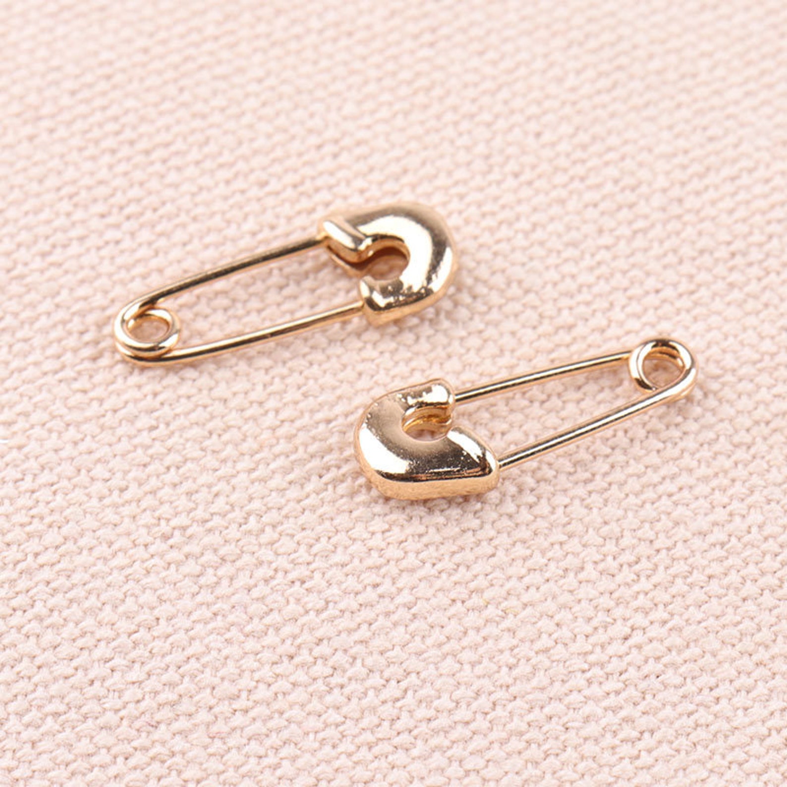 50pcs Small Safety Pins Gold 20mm Metal Safety Pins Sewing - Etsy