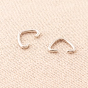 30pcs 17mmtriangle Metal Split Rings Jump Ring Silver Jewelry ...