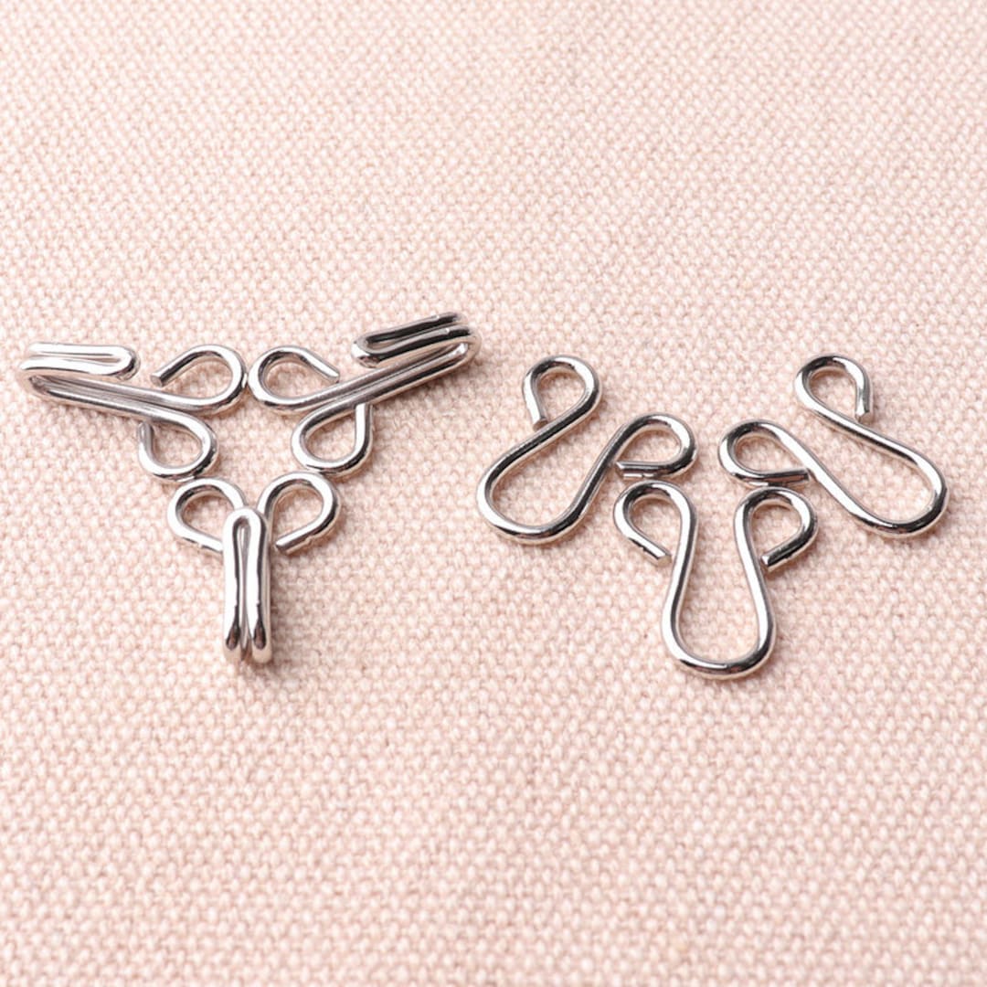 16.5mm Large Size Hook and Eye Claps for Dresses Shirts and Bras ...